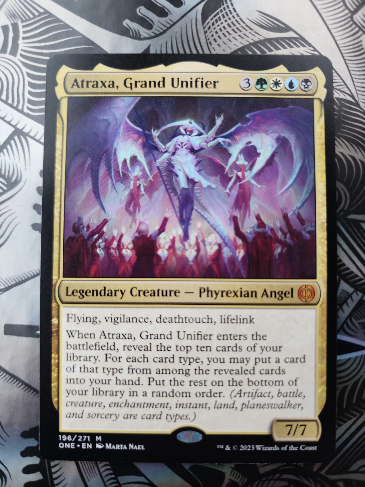 MTG Atraxa, Grand Unifier Phyrexia: All Will Be One 196/271 Regular ...