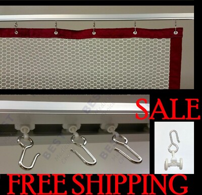 HOSPITAL CUBICLE CURTAIN TRACK HOOKS with WHEEL ROLLERS, BEST QUALITY ...