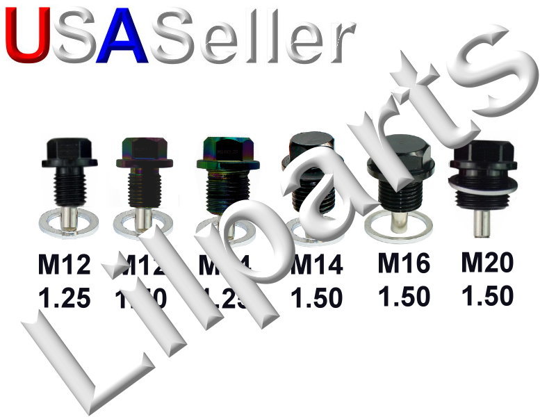 Magnetic Engine Oil Pan Sump Drain Plug Nut Bolt M12 M14 M16 M20 M24 | eBay