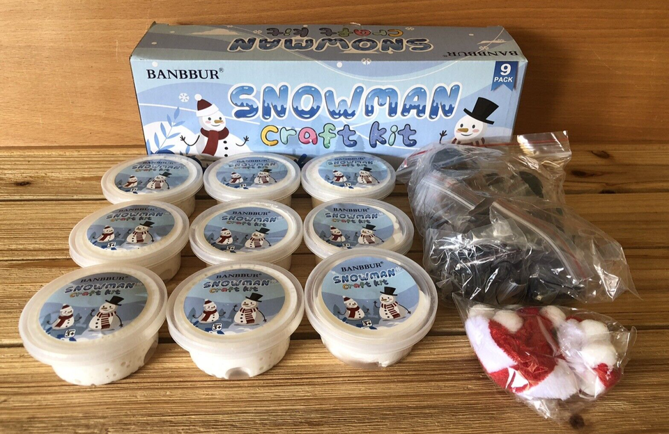 Build a Snowman Kit Snowman Crafts for Kids, Modeling Clay Snowman Kit ...