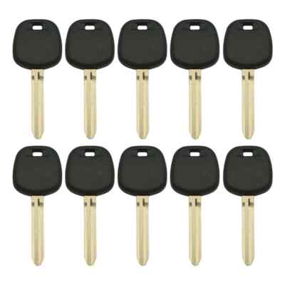 10 NEW REPLACEMENT G CHIP TOY44G TRANSPONDER IGNITION KEY FOR TOYOTA ...