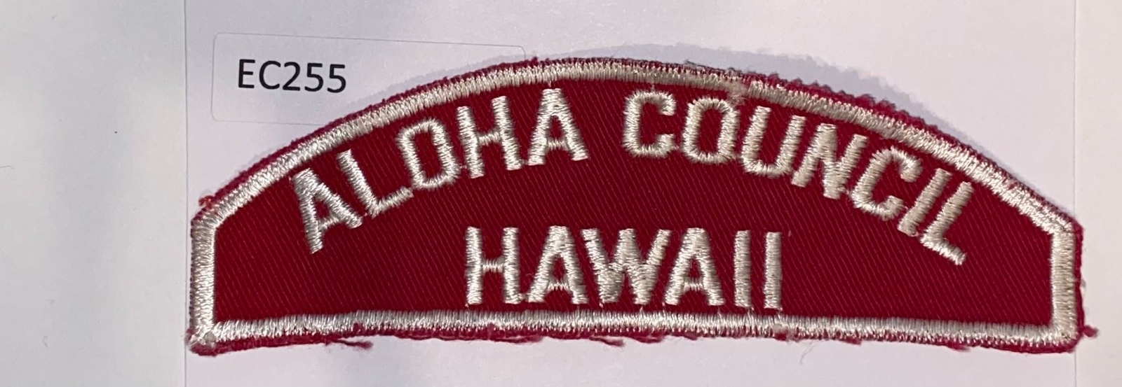 Boy Scout Aloha Council Hawaii Red and White Strip RWS | eBay