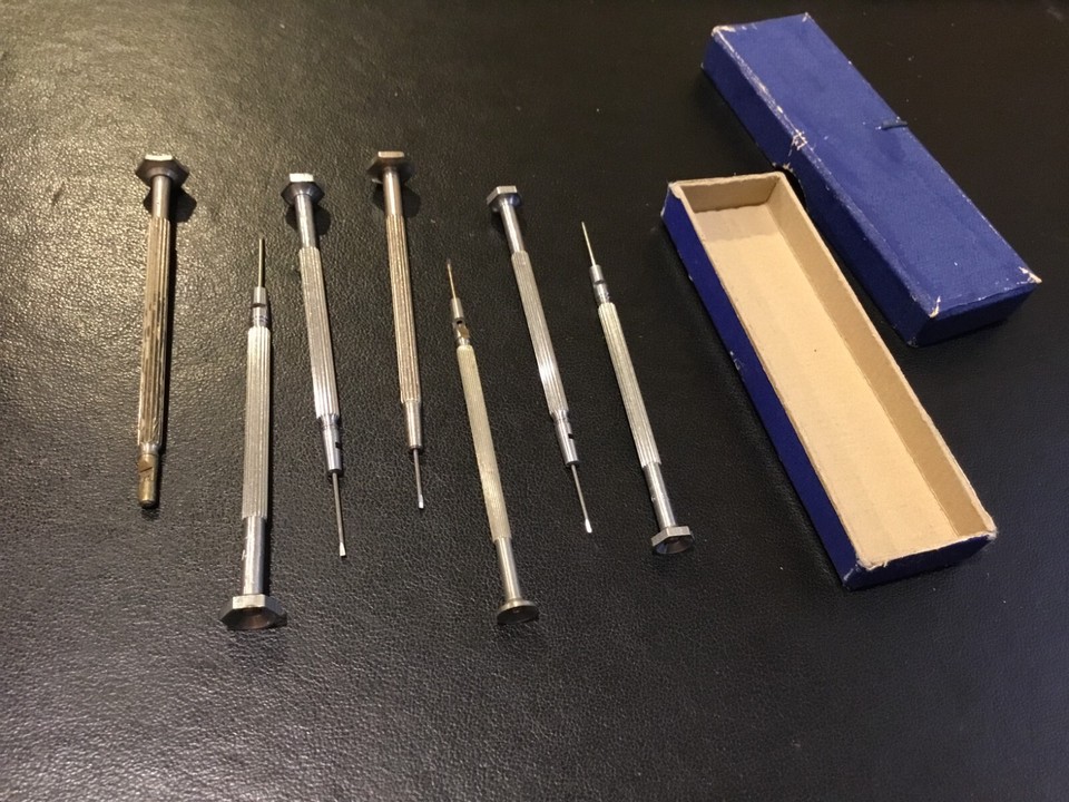 Vintage Swiss Watchmakers Screwdrivers Lot of 10 Bergeon and other brands | eBay
