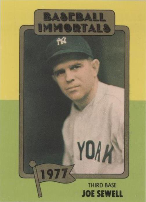 1980-84 SSPC Baseball Immortals 1st Printing - Joe Sewell #163 for sale ...