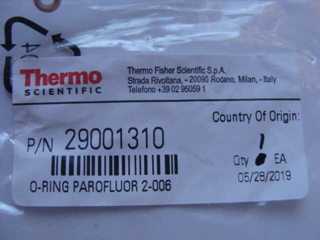 Thermo O-Ring Parofluor 2-006 P/N 29001310 | eBay