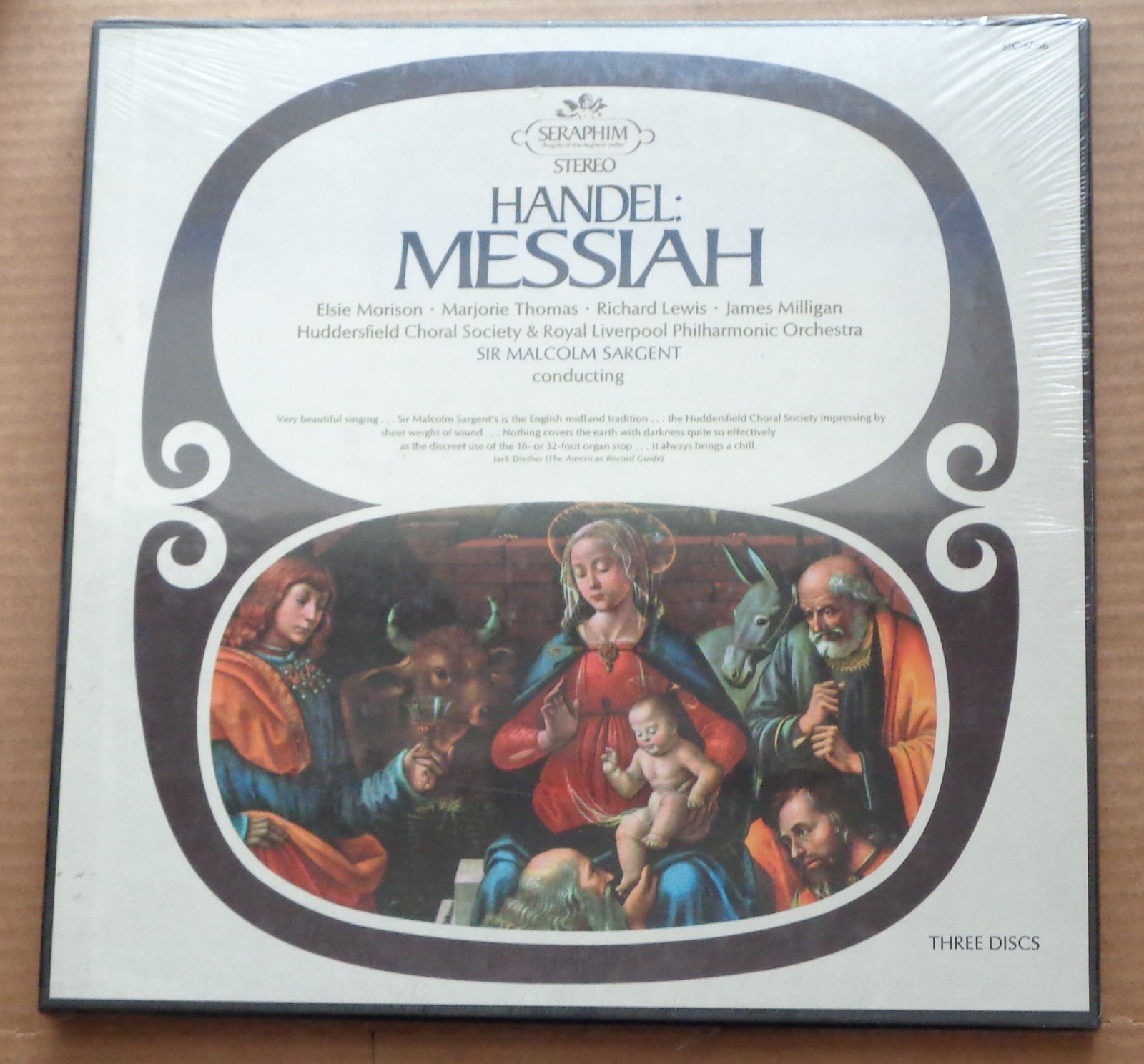Sargent/Marison/Thomas/Lewis/Milligan HANDEL Messiah - Seraphim SIC ...