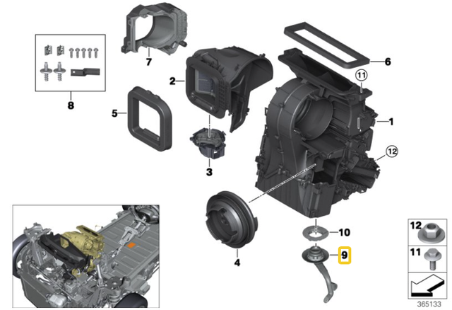 BMW & Mini Condensation Water Drain Genuine 64119262789 for sale online ...