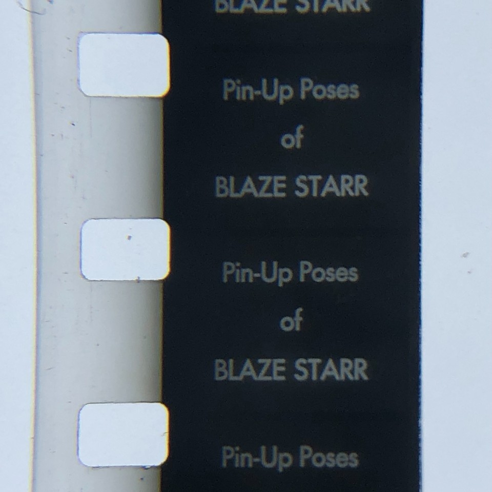 Blaze Star! **8MM FILM** The Pin-Up Poses of Blaze Star • Joe Bonica ...