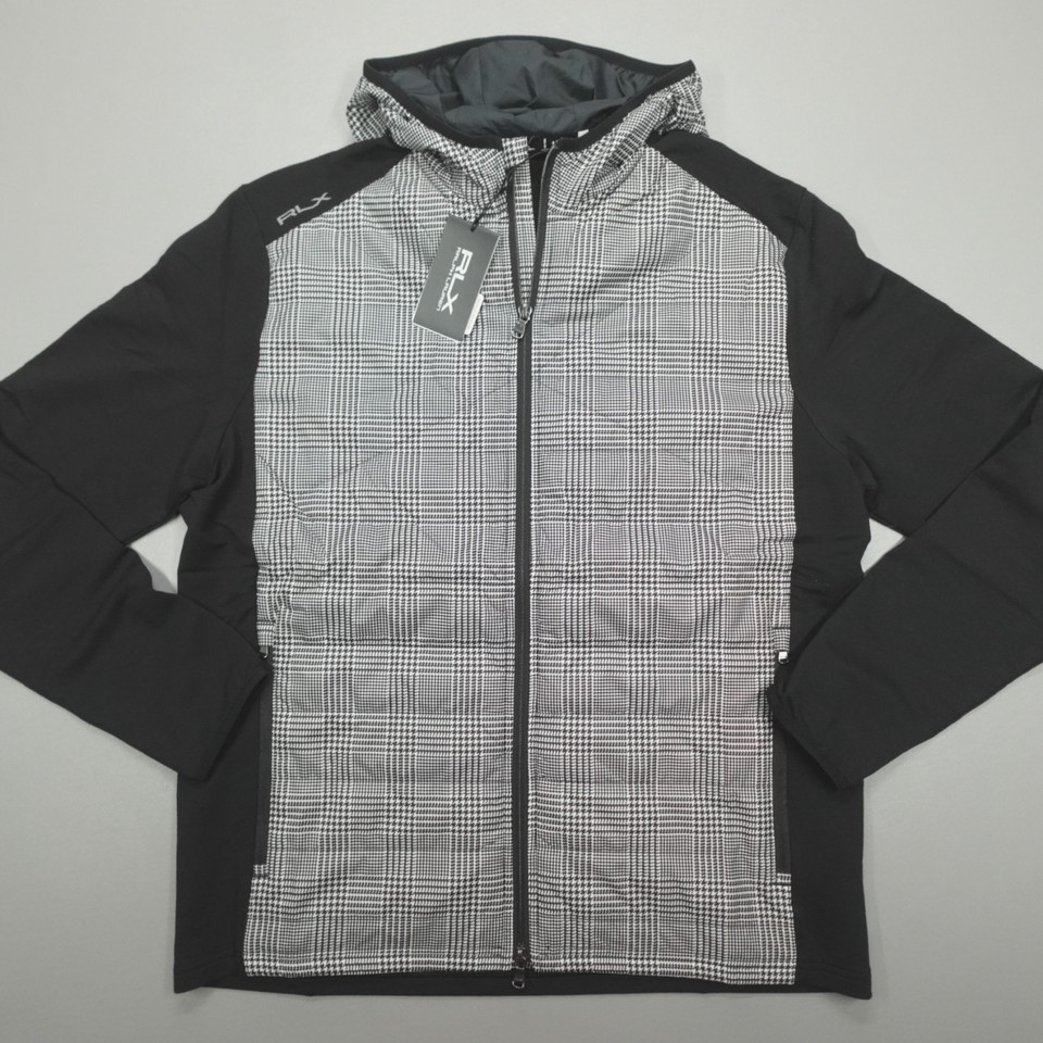 RLX Golf Ralph Lauren Hybrid Wool Jacket Hooded Men's Size M Black ...