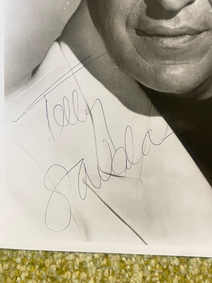 Telly Savalas 8x10 Autograph ️ Photo - No Reserve Kojak | eBay