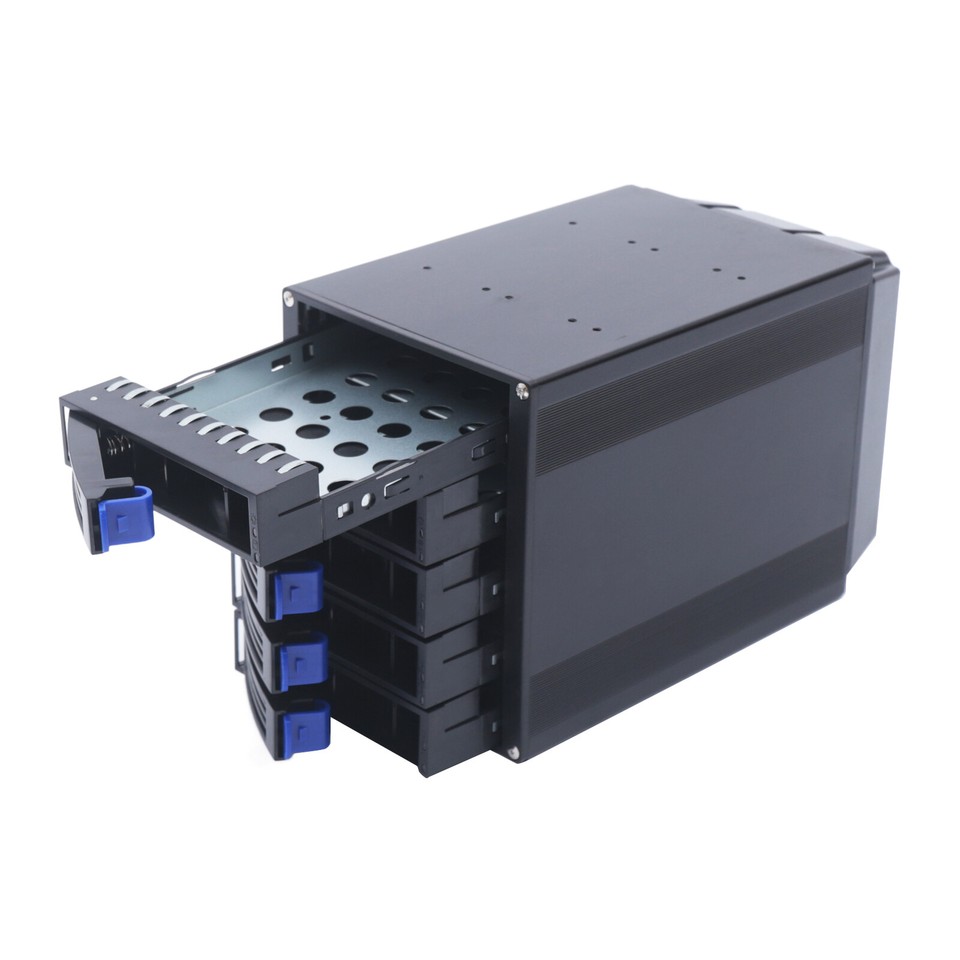 HDD Enclosure Hot Swap Cage 5-Bay 3 x 5.25" Drive Bays 5x SATA 3.5"/2.5 ...