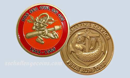 USS Sea Owl SS 405 Submarine Coin Mermaid Anchor USN | eBay