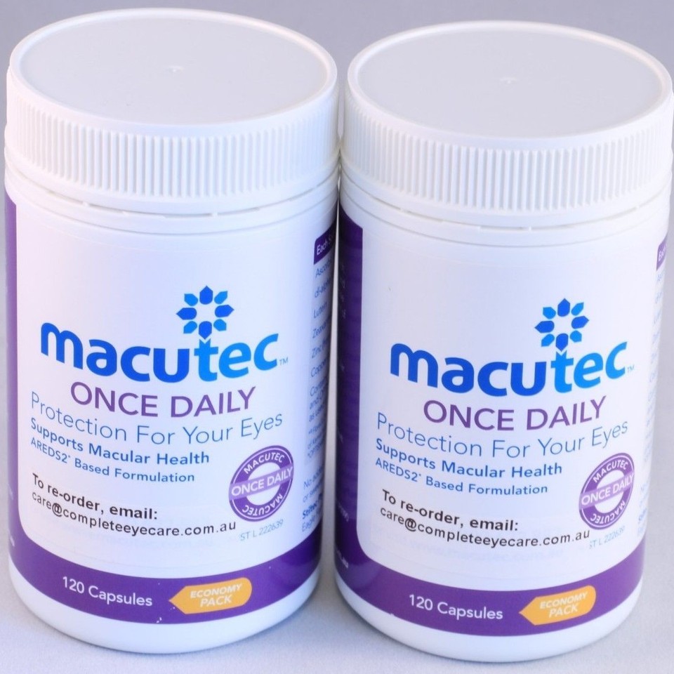Macutec Once Daily 60 or 120 Capsules protects your eyes Supports ...