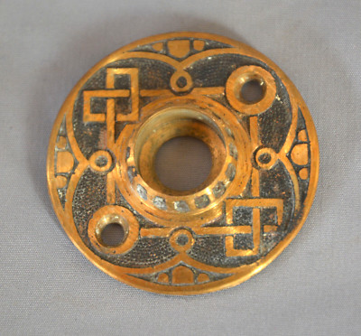 FINE ANTIQUE DOOR KNOB EASTLAKE BACK PLATE ROSETTE 1870s ORIGINAL (Z ...