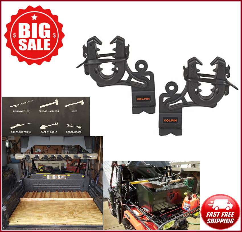 ATV Bow Rack Gun Shotgun Holder 1-Pair Single Grip Rifle Fishing Rod ...