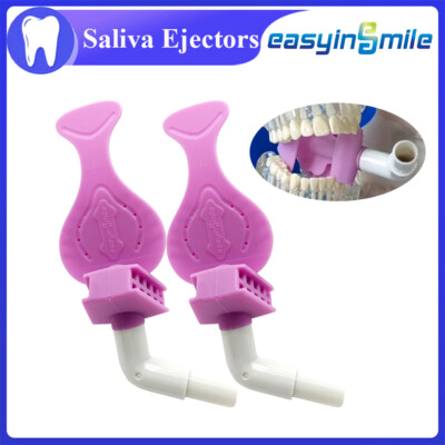 Easyinsmile Dental Saliva Suction Ejector Isolation Mouth Pieces 2Pcs ...