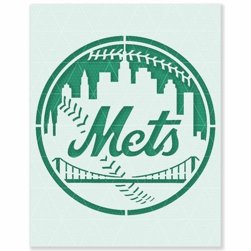 New York Mets Stencil – Baseball Team Fan Art, Sports Craft, Home Decor ...