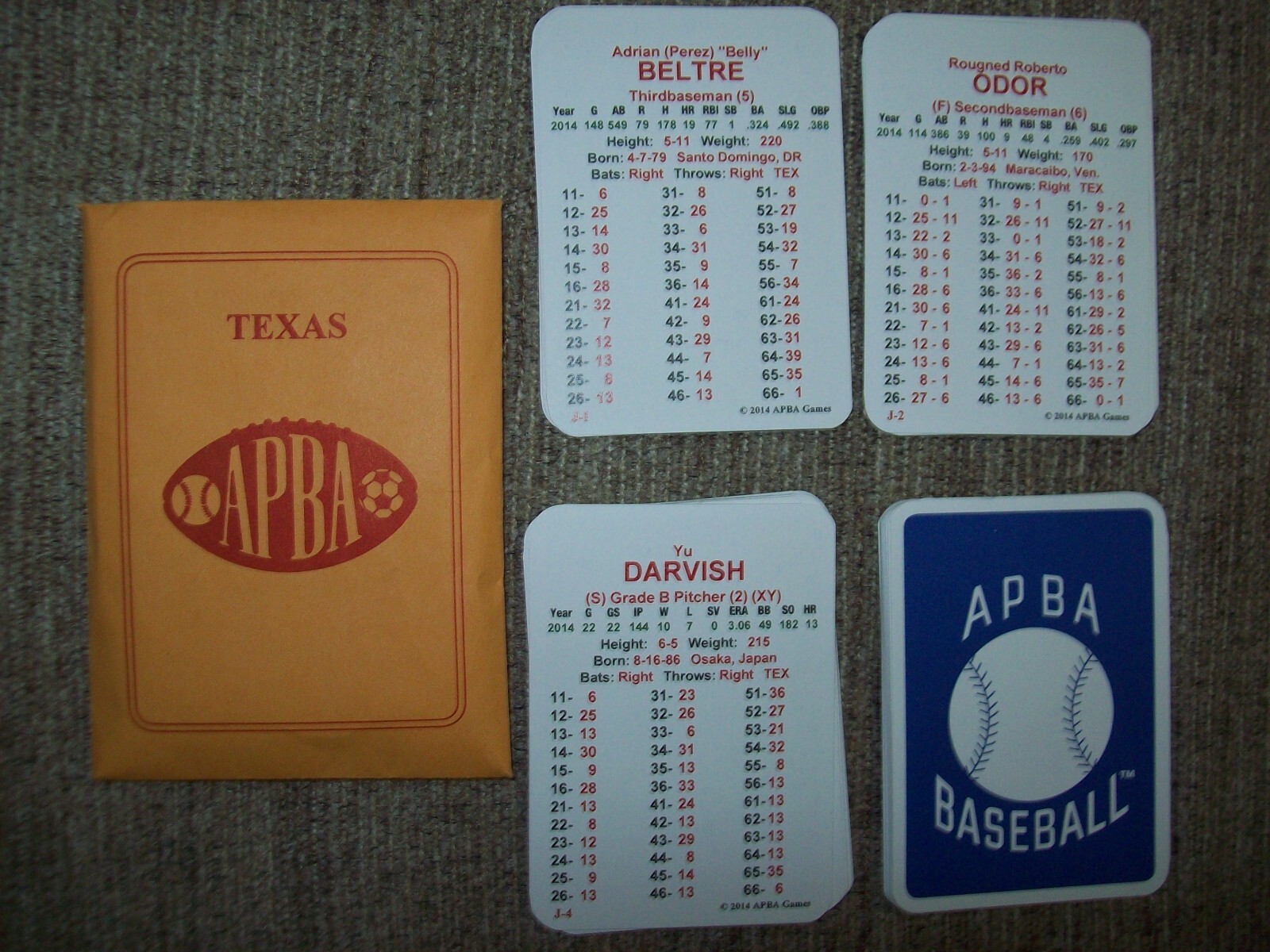 Original 2014 APBA Baseball Cards complete | eBay