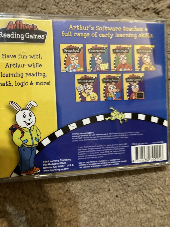 Video Game PC Arthur’s Reading Games Ages 5-7 CD | eBay