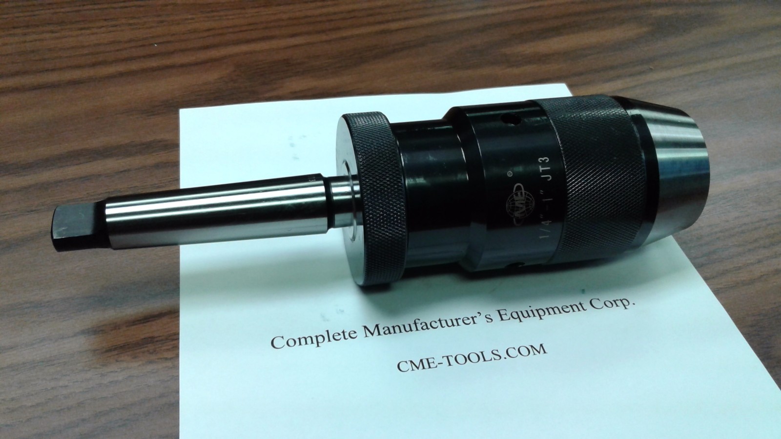 1" heavy duty KEYLESS DRILL CHUCK W. MT3 morse Taper 3 SHANK, 1/4-1 ...