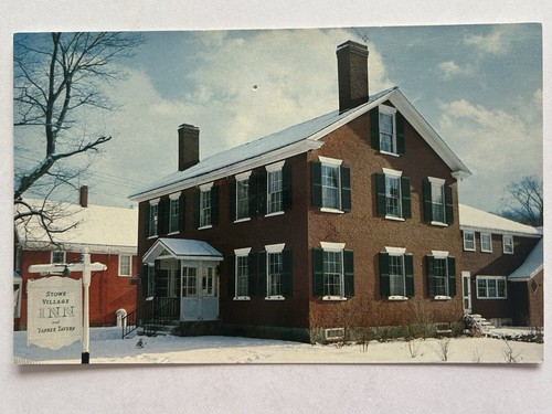 Stowe Village Inn Ye Olde Yankee Travern Vintage Postcard Stowe Vermont ...