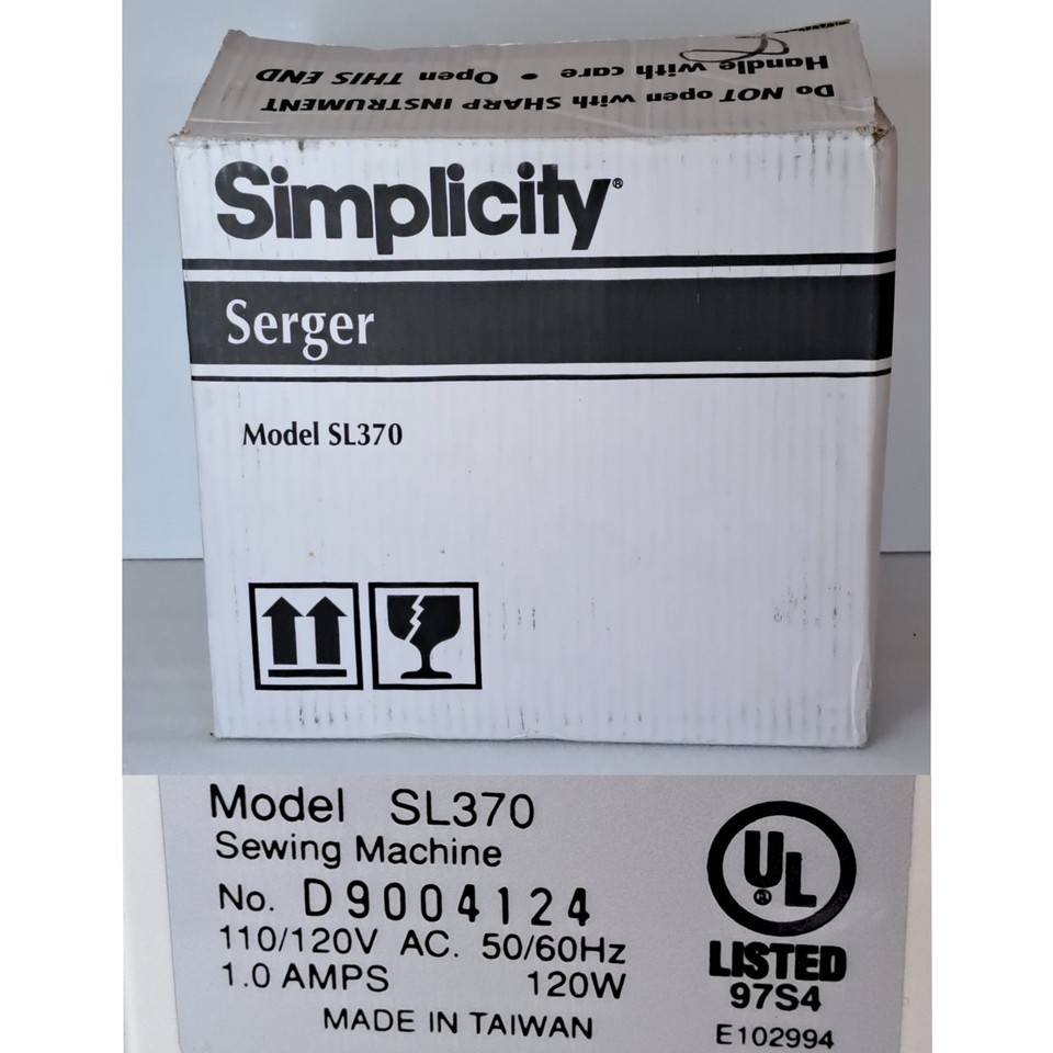 Simplicity EasyLock SL 350 Serger Sewing Machine w/ Accessories ...