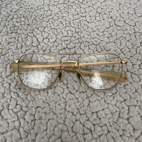 Vintage 80s 90s American Optical 1-10 12k GF Gold Glasses Frames USA 5 ...