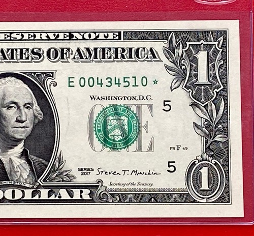 2017 STAR NOTE $1 DOLLAR BILL ( Richmond E ) UNCIRCULATED | eBay