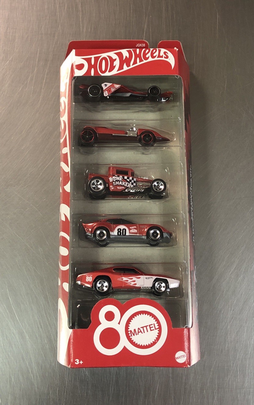 HOT WHEELS 2025 80th ANNIVERSARY 5-PACK SERIES BONE SHAKER FREE ...