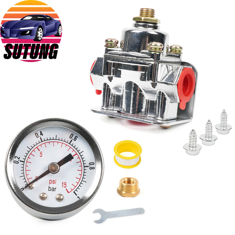 Low Fuel Pressure Regulator Gauge For Holley Carburetor Carb Quick Fuel ...