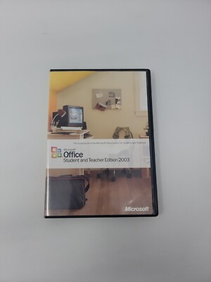 Microsoft Office 2003 Student and Teacher Edition With Product Key Used ...