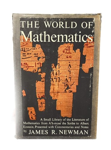 VTG 1956 James R Newman The World of Mathematics 4 Volume Box Set W ...