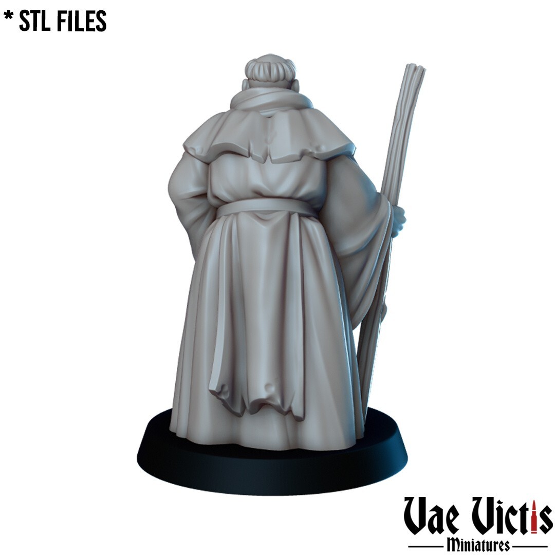 Friar Human priest Miniature DnD D&D Pathfinder RPG | eBay