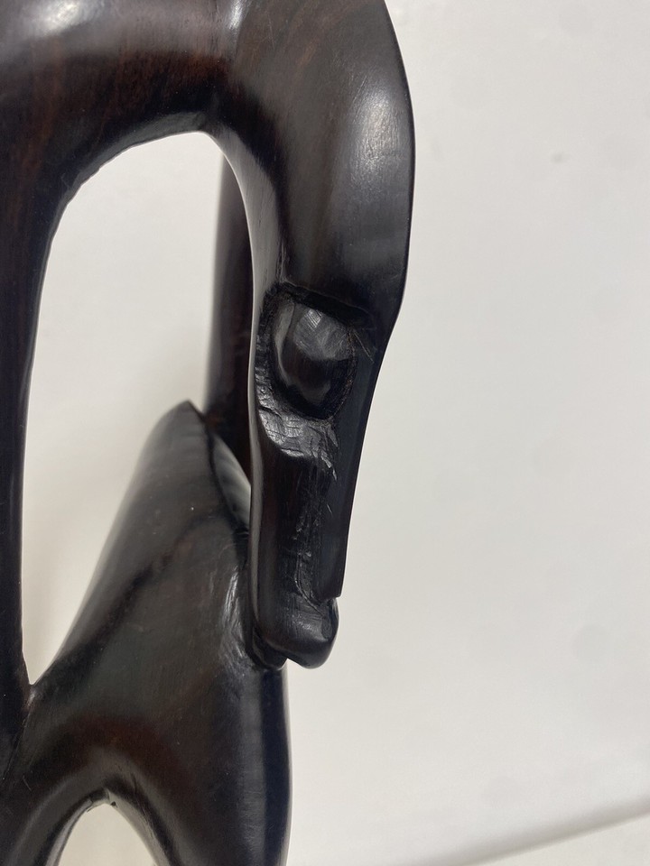 Hand-carved Abstract Wooden Thinking Man Sculpture African Tribal Art ...