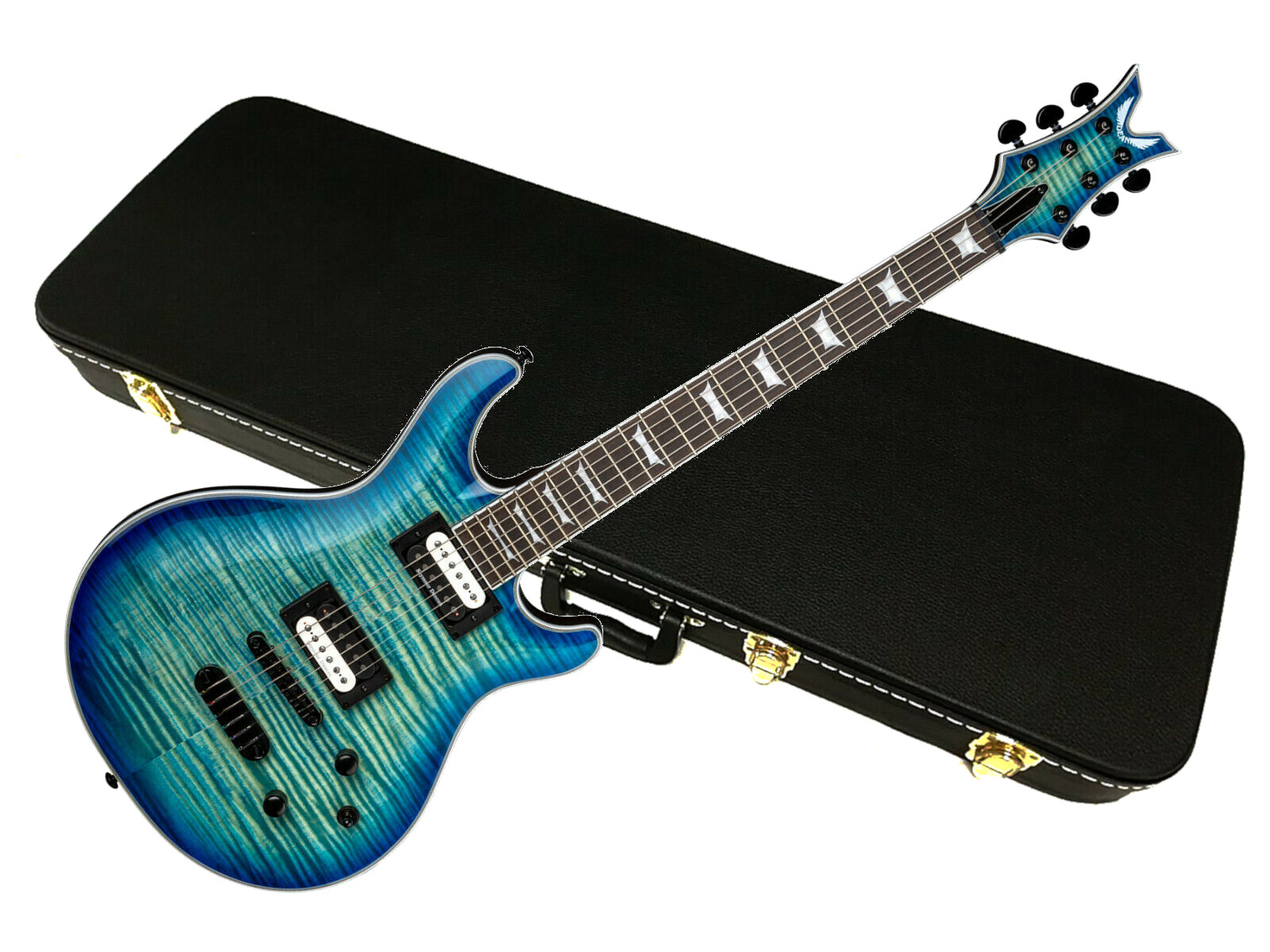 DEAN Icon Select Flame Maple electric guitar Ocean Burst NEW w/CASE ...