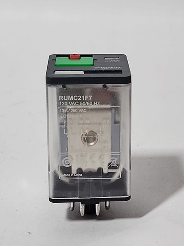 RUMC21F7 Universal plug-in relay Zelio RUM-2C/O-120VAC-10A 8 Pins ...