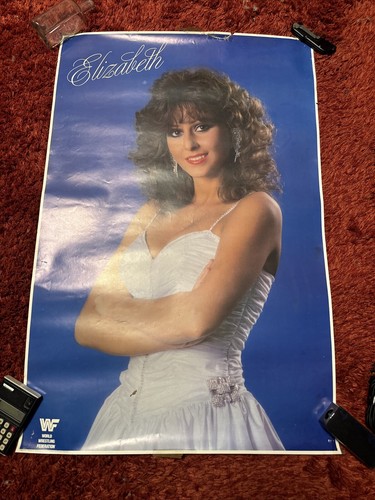 WWF ( WWE ) 1988 Miss Elizabeth 23x34 1/2 Poster ( White Dress ) | eBay