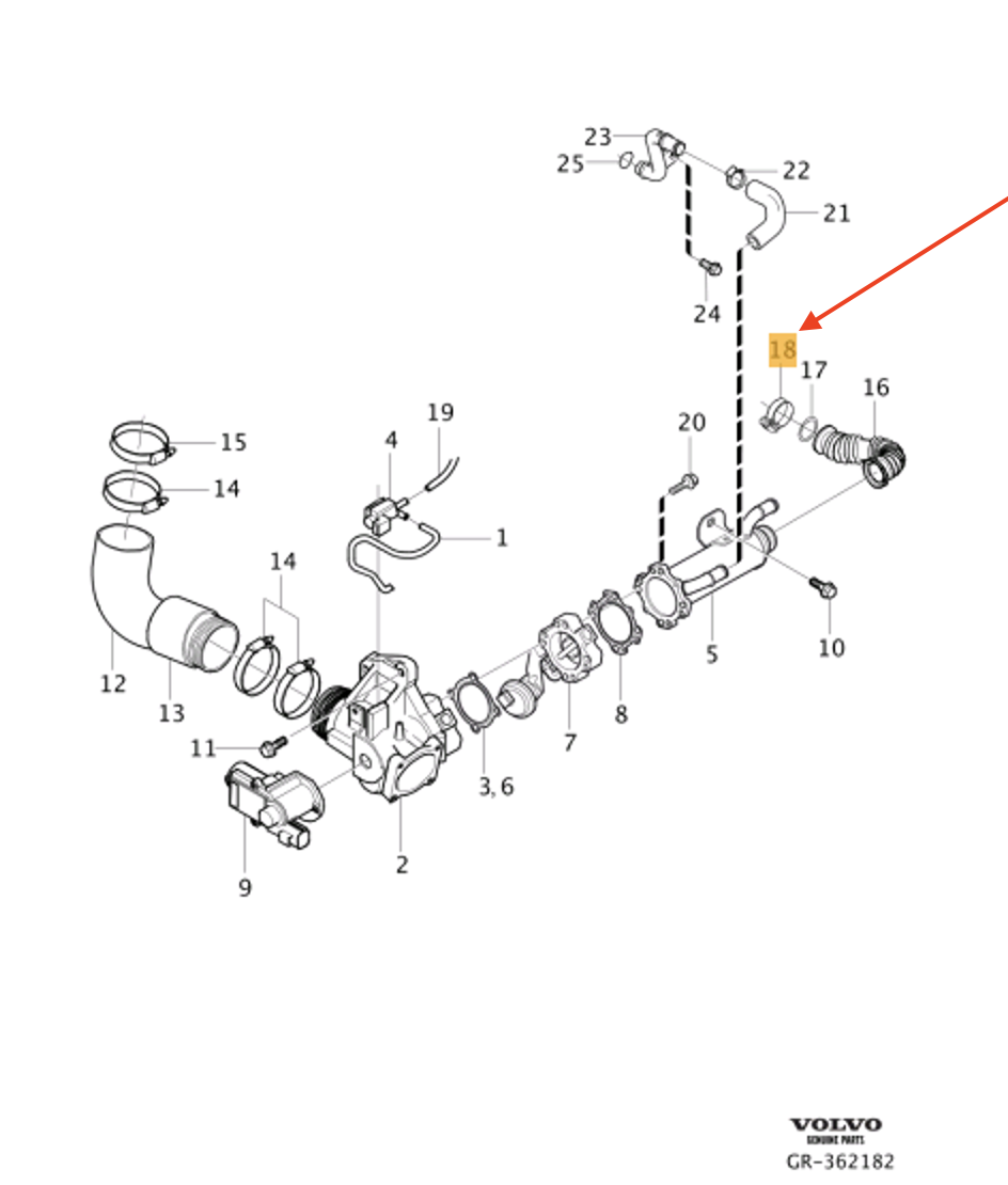 VOLVO S80 II Exhaust System Pipe Clamp 30640843 GENUINE for sale online ...