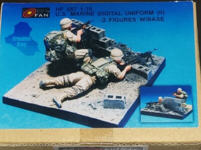 1/35 Hobby Fan US Marines digital uniform in Iraq resin figures w base ...