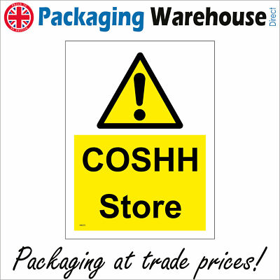 HA215 COSHH STORE SIGN HAZARDOUS CHEMICAL STORAGE SAFETY SOLVENTS ...