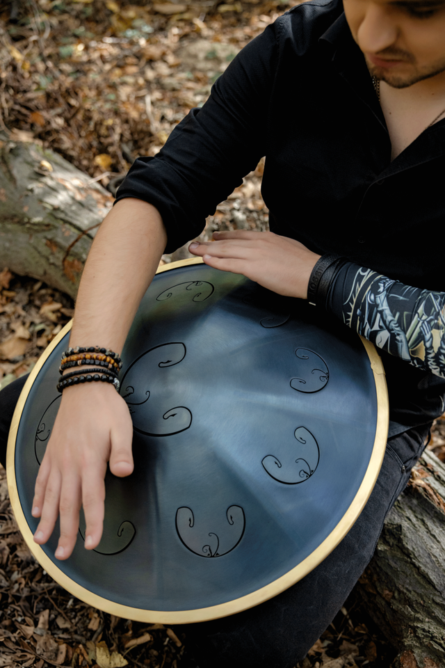 RAV Vast Indigo B Celtic Double Ding Steel Tongue Drum Handpan | eBay