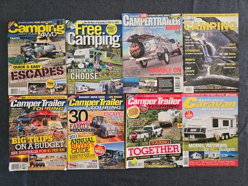 Mixed Camping Travel Guides Magazines 8x Issues Bundle 4WD Camper ...