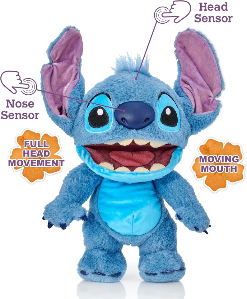 WOW STUFF Disney Chatty Stitch Deluxe Puppetronic Stitch Animatronic ...