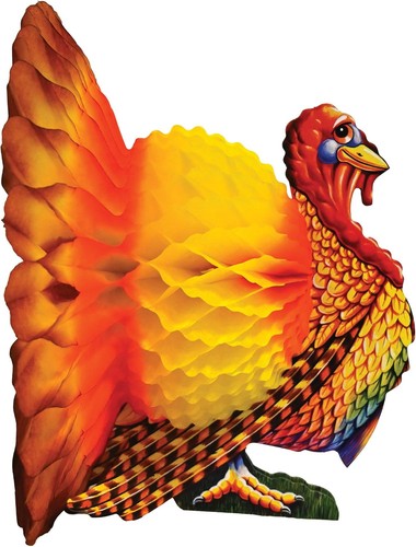 Honeycomb Turkey Centerpiece 12in Thanksgiving Table Decor Fall Party ...