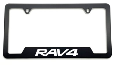 RAV4 Black License Plate Frame Stainless Steel B with Laser Engraved ...