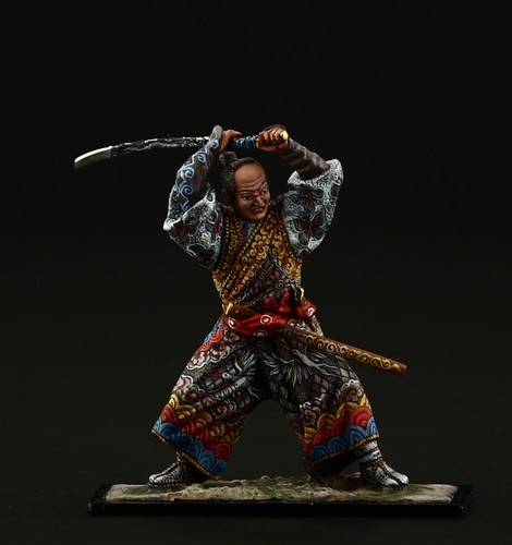 Tin soldier Museum (TOP) Duelling Samurai Warrior in Rage, XVI c. Japan ...