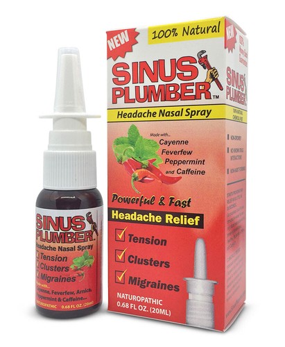 Sinus Plumber Migraine Headache Relief Nasal Spray with Capsaicin and ...