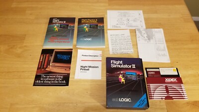 SubLogic Flight Simulator II | Apple II IIe II+ | 1983 | Vintage | Disk ...