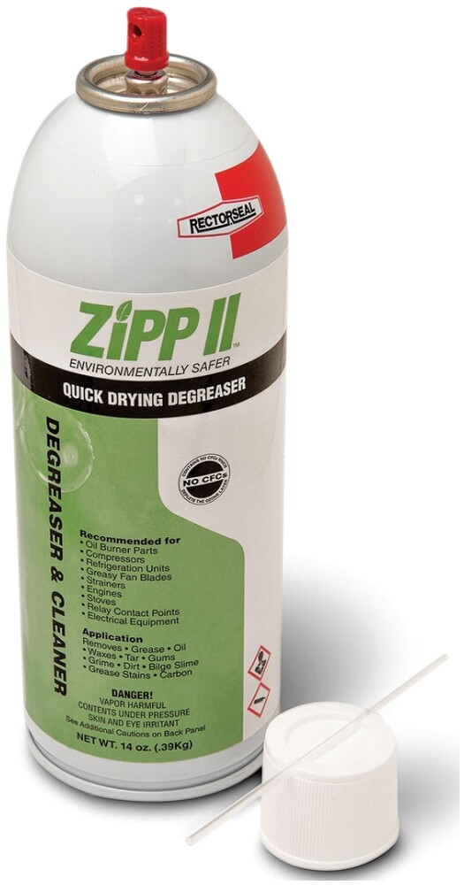 RECTORSEAL 12 OZ AEROSOL, LIQUID, CLEAR, ZIPP II DEGREASER CLEANER | eBay
