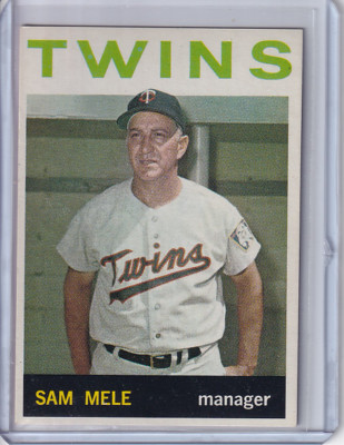 1964 Topps Sam Mele #54, Minnesota Twins Manager, VG-EX | eBay
